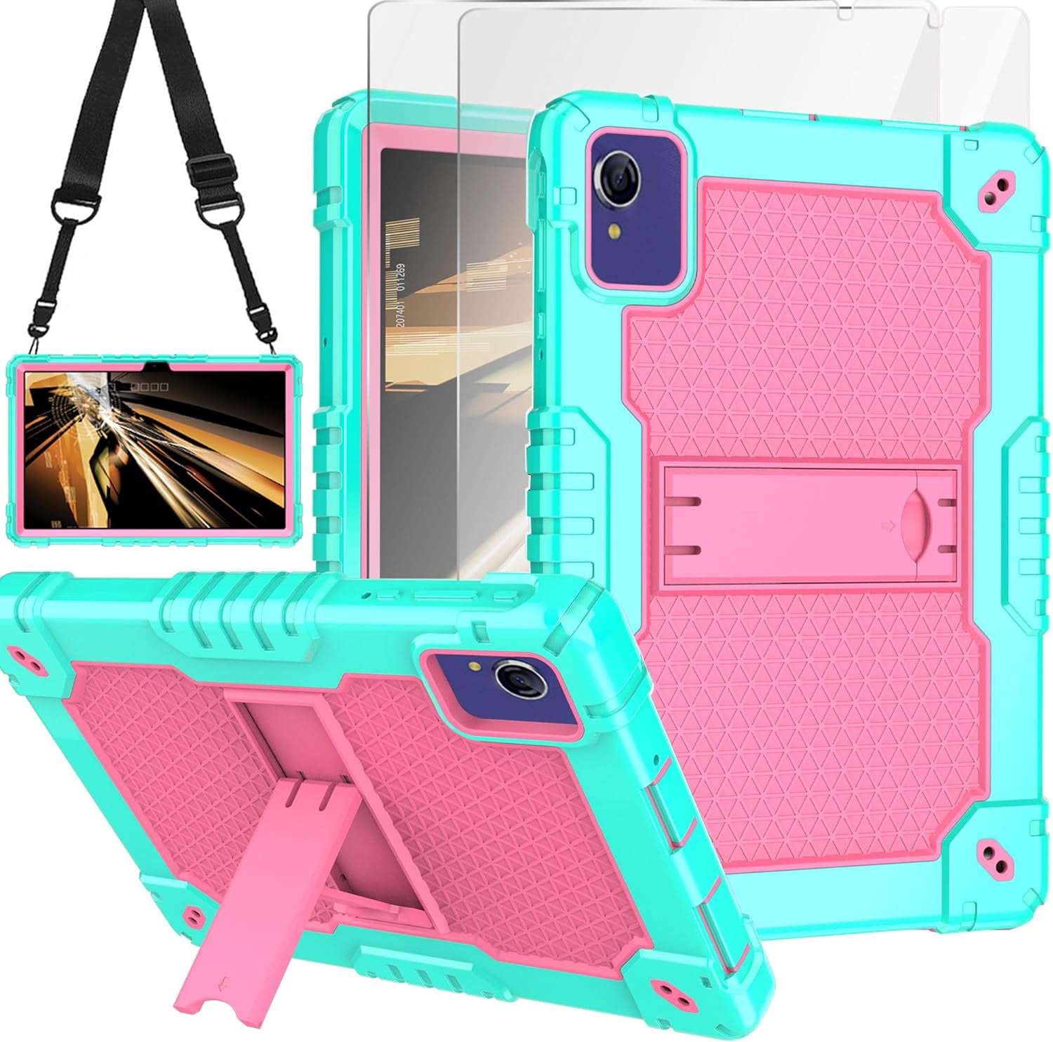 SOATUTO for Vortex T10M /Vortex T10 Tablet Case Hybrid ShockProof Kids ...