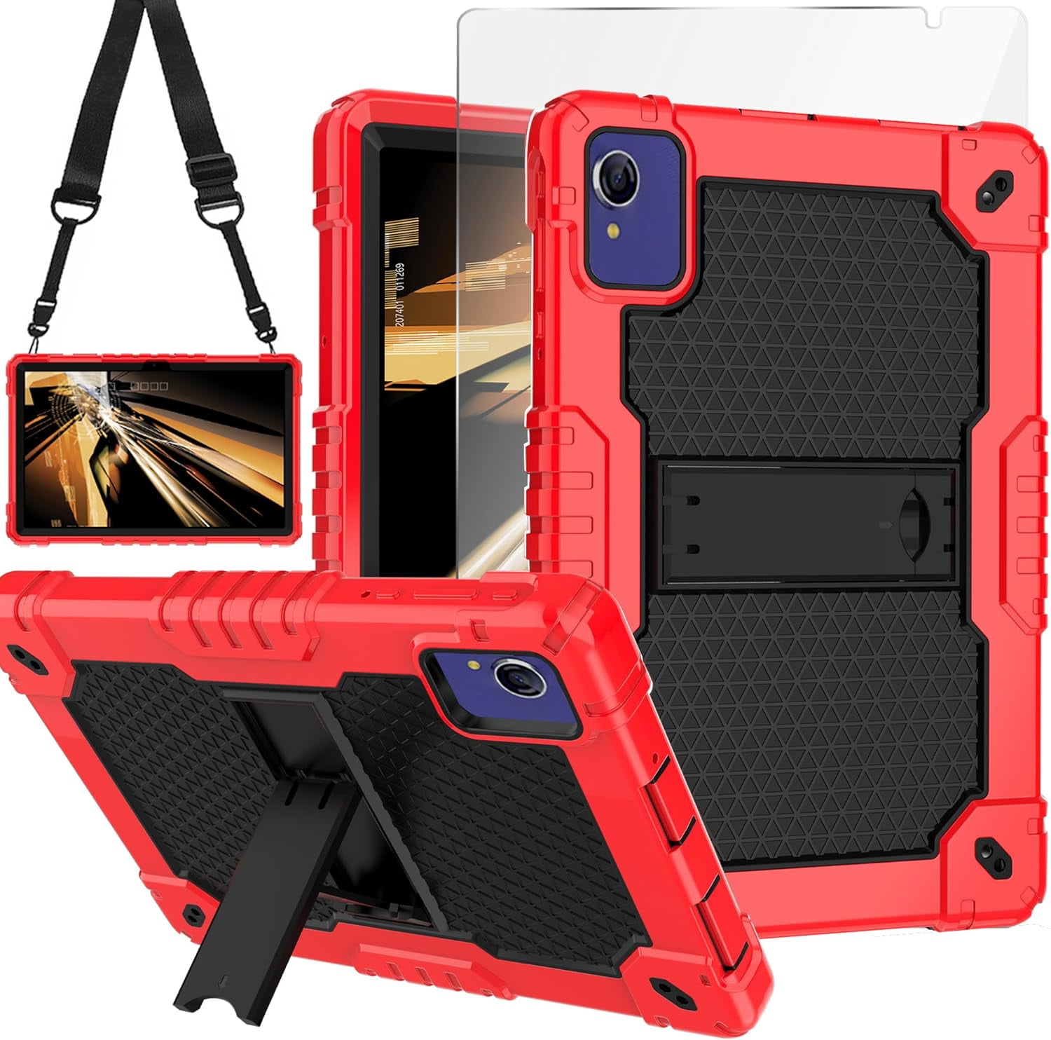 SOATUTO for Vortex T10M /Vortex T10 Tablet Case Hybrid ShockProof Kids ...