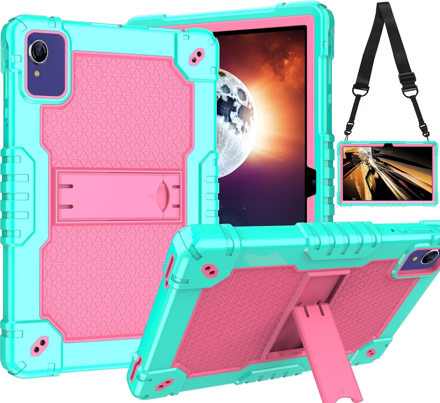 SOATUTO for Vortex T10M /Vortex T10 Tablet Case Hybrid ShockProof Kids ...