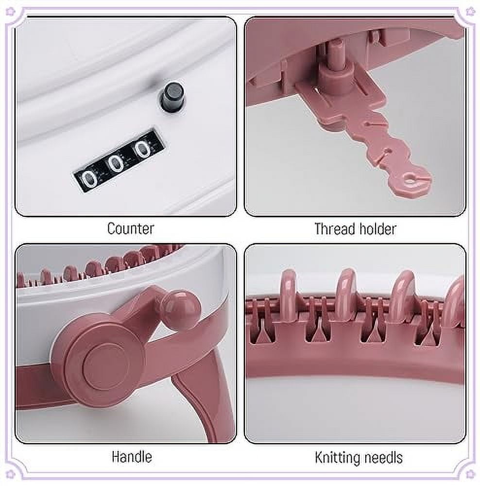 SOBOANT Knitting Machine,48 Needle Knitting Machine,Smart Loom with Row Counter, DIY Knitting ...