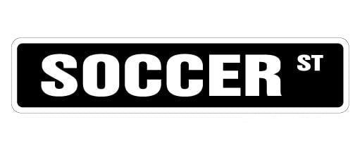 SOCCER Street Sign soccer team player ball signs | Indoor/Outdoor | 36 ...