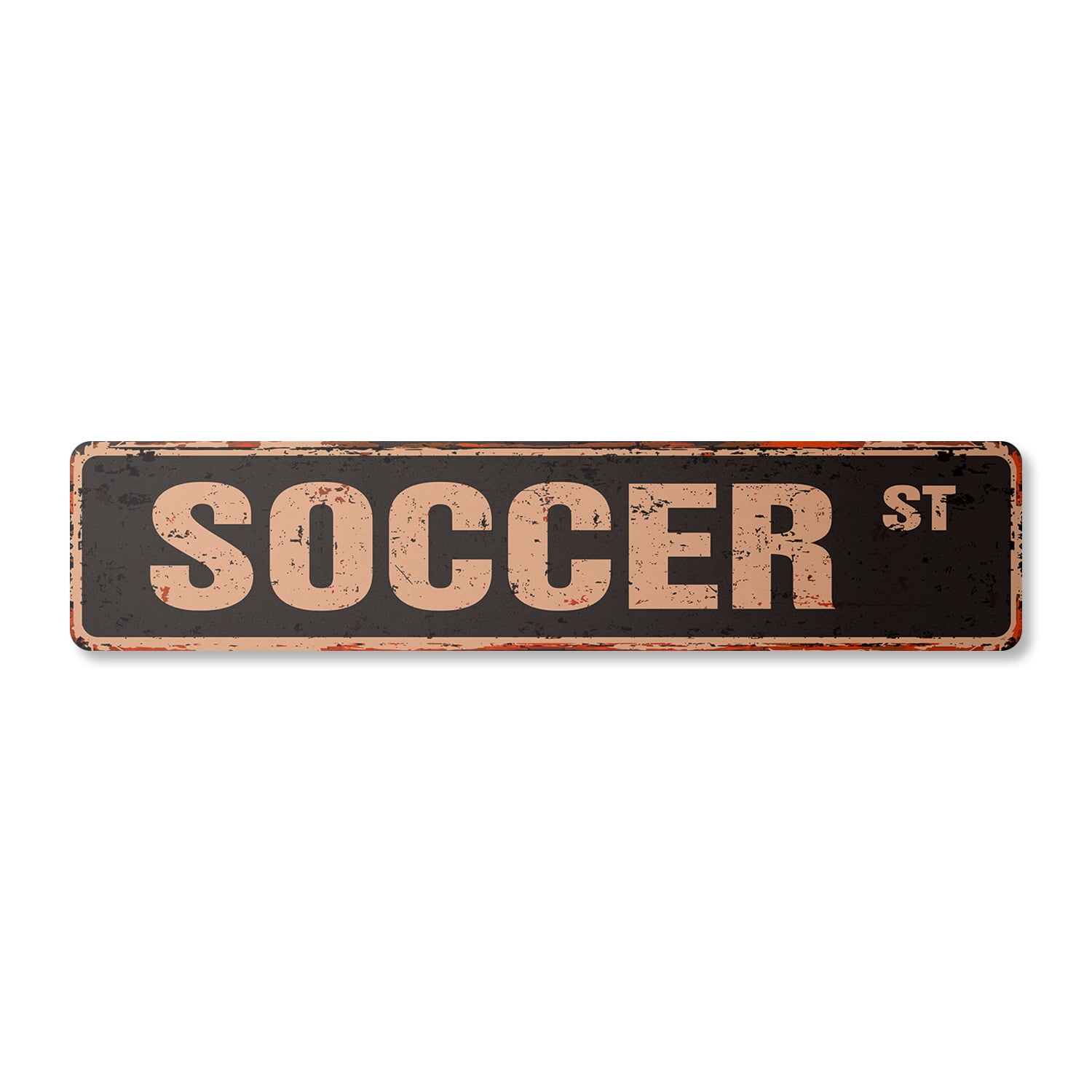 SOCCER Vintage Plastic Street Sign soccer team player ball signs ...