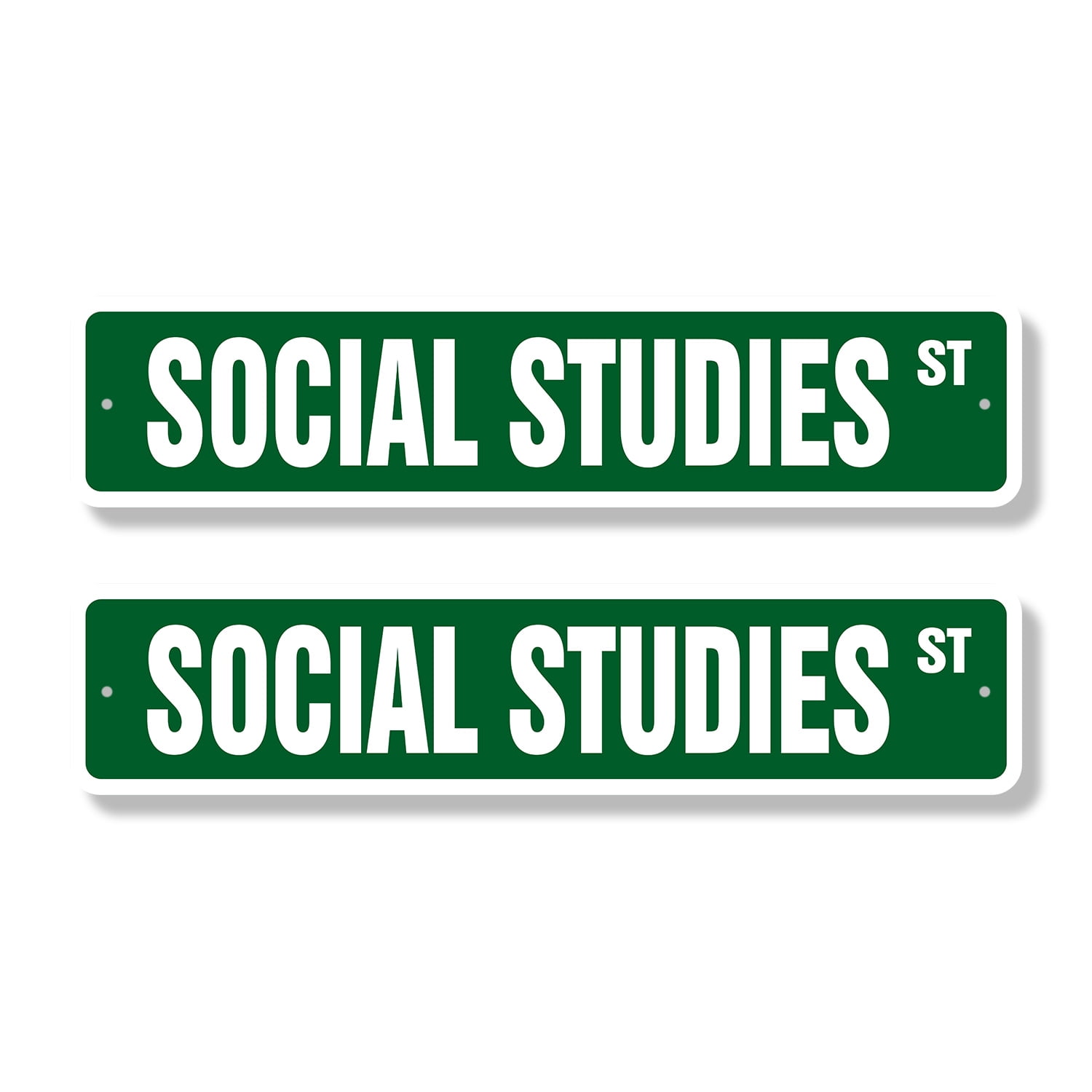 SOCIAL STUDIES Classic Street Sign (2 Pack) teacher course educator ...