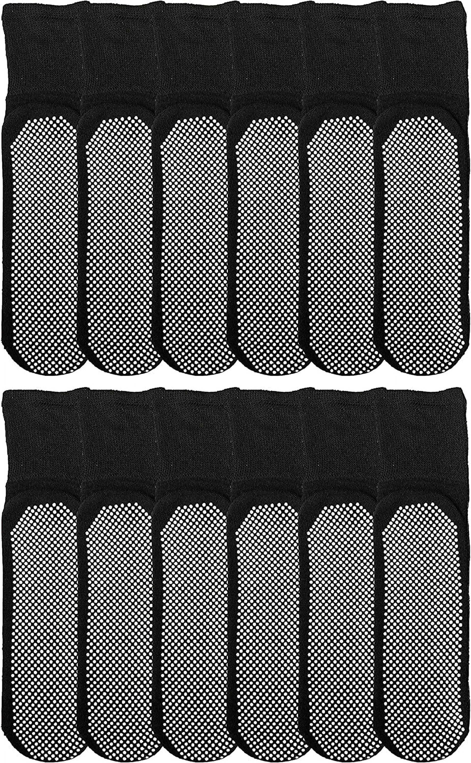 SOCKS'NBULK 12 Pairs Of Loose Fit Gripper Bottom Diabetic Non-Skid ...