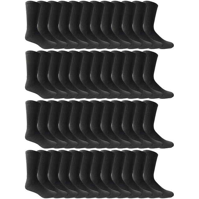 SOCKS'NBULK 60 Pairs Wholesale Bulk Sport Cotton Tube Socks for Men ...