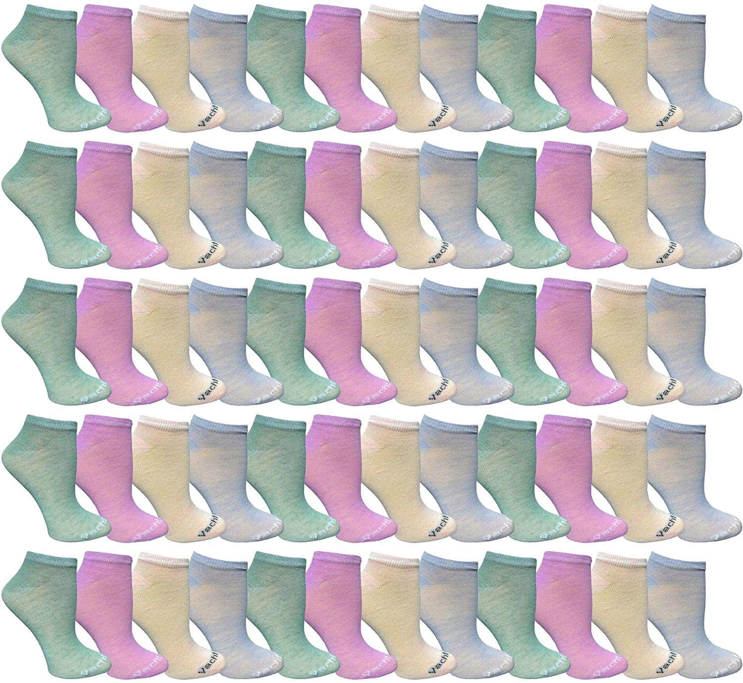 SOCKS'NBULK Bulk Patterned Funky Ankle Socks, Low Cut, Footie Sock ...