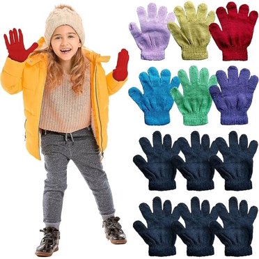 Kids Magic Gloves Children Knit Gloves Teen Winter Gloves (7 to 16 ...