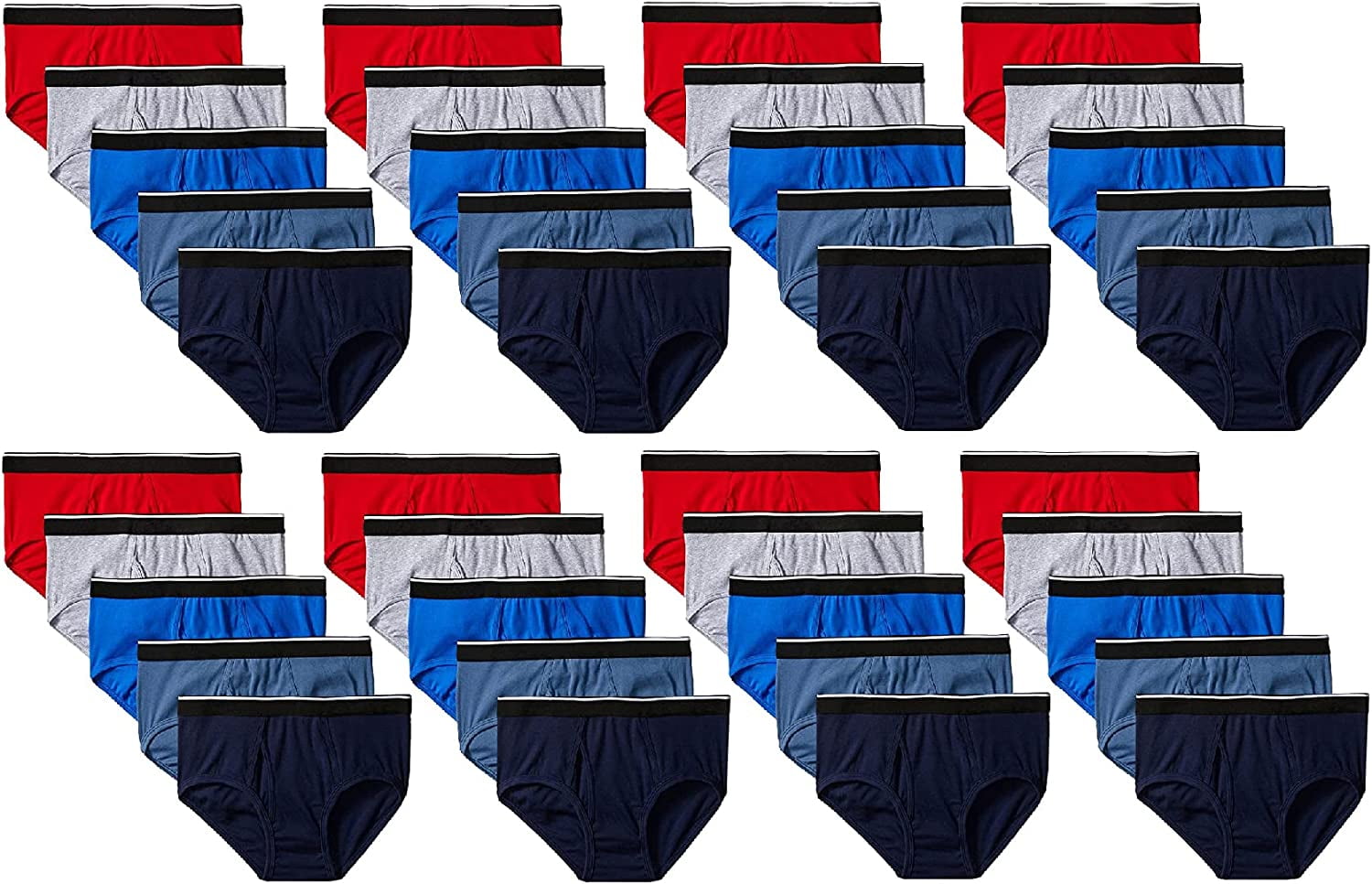 SOCKS’NBULK Mens Cotton Briefs - Size 2X Only - Bulk for Homeless ...