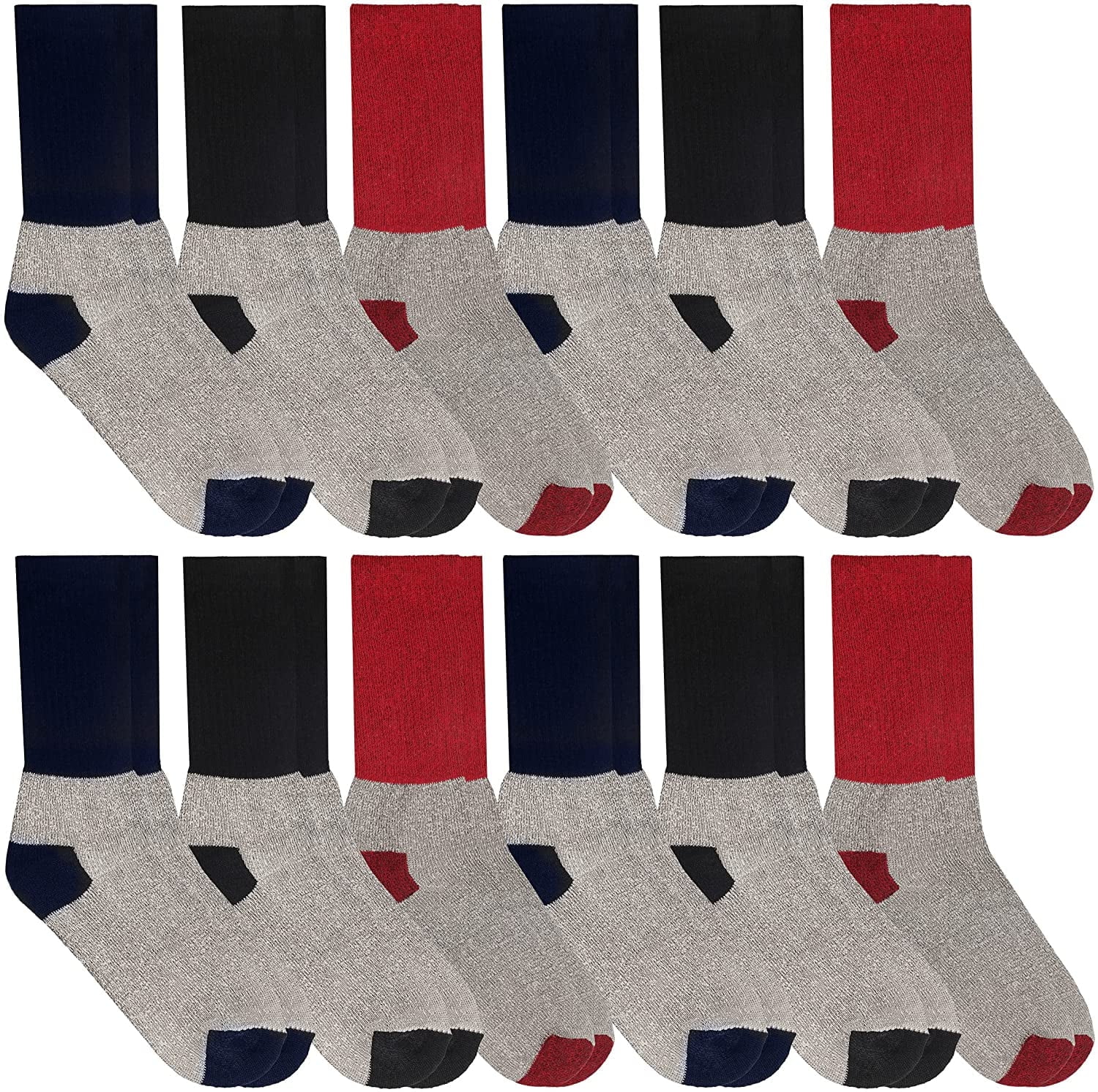 SOCKS'NBULK Heavy Winter Thick Warm Hiking Thermal Boot Socks, Unisex ...