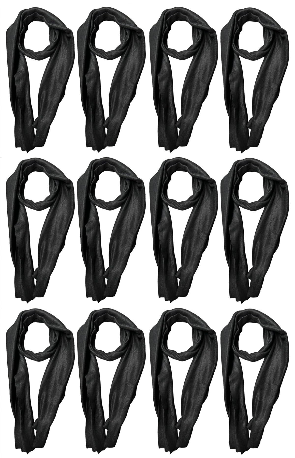 SOCKS'NBULK Wholesale Bulk Winter Fleece Scarf Solid Black And Plaid ...