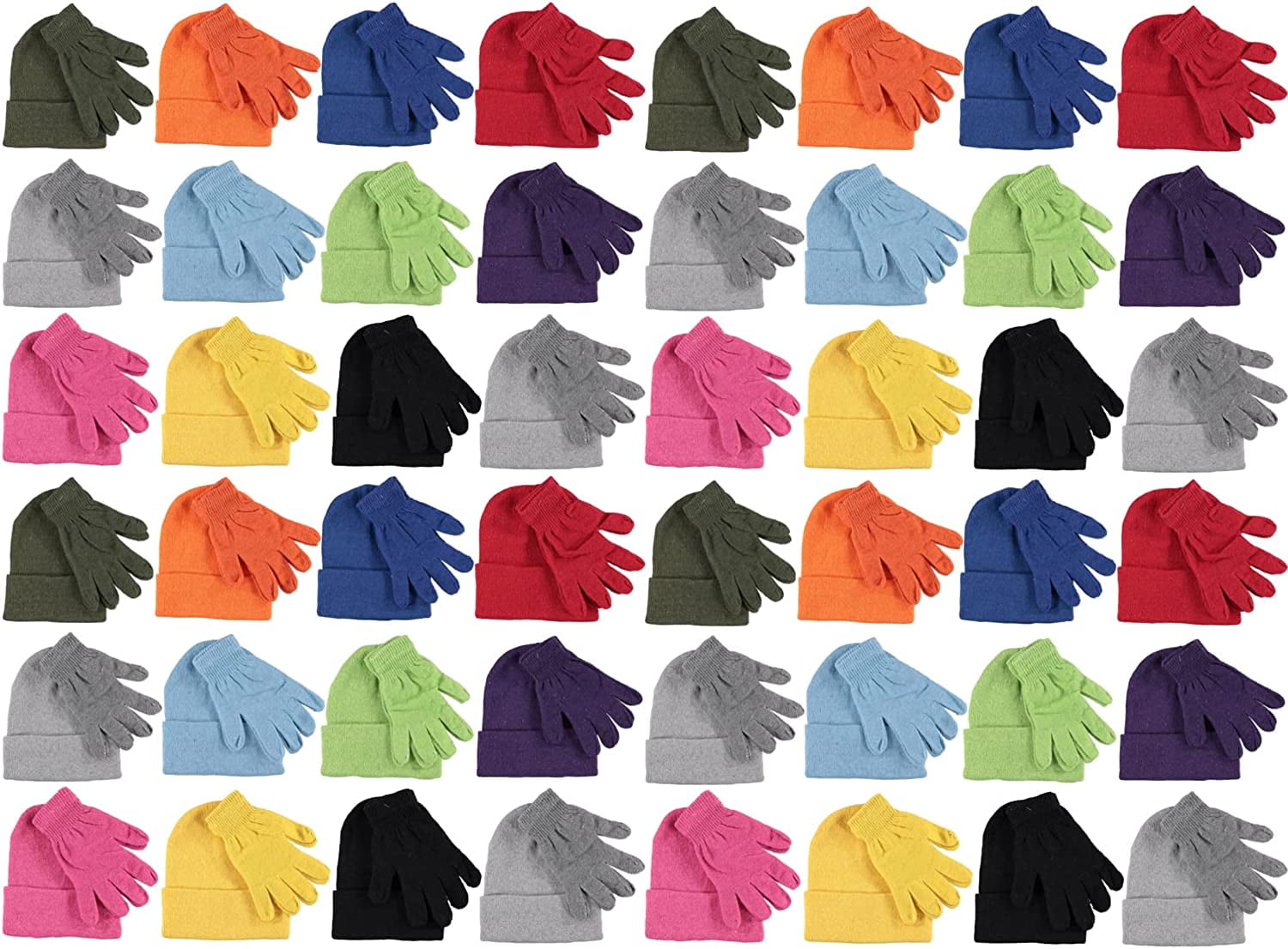 SOCKS'NBULK Wholesale Kids Beanie and Glove Kit Sets, Homeless Donation ...