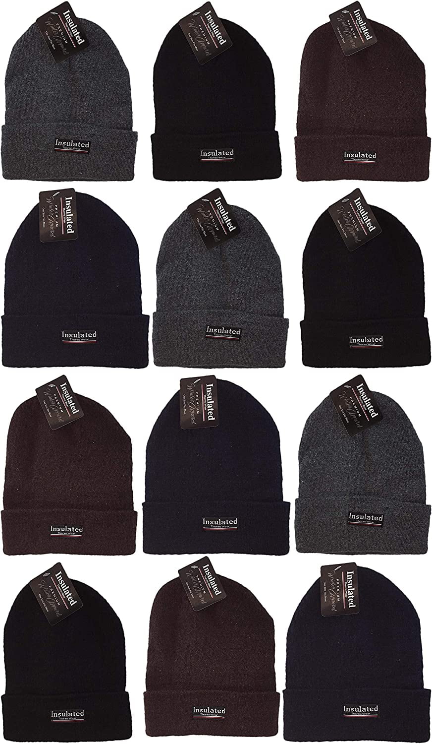 SOCKS'NBULK Winter Beanies Wholesale Bulk Cold Weather Unisex Hat (One ...