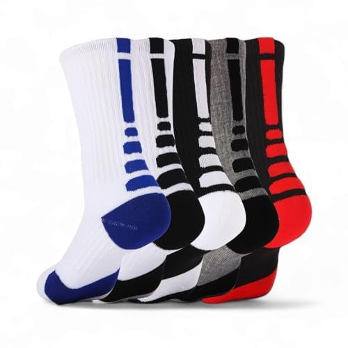 SOCKSCARVING Multicolour Booster Sports Edition Cotton Socks Pair of 5 ...