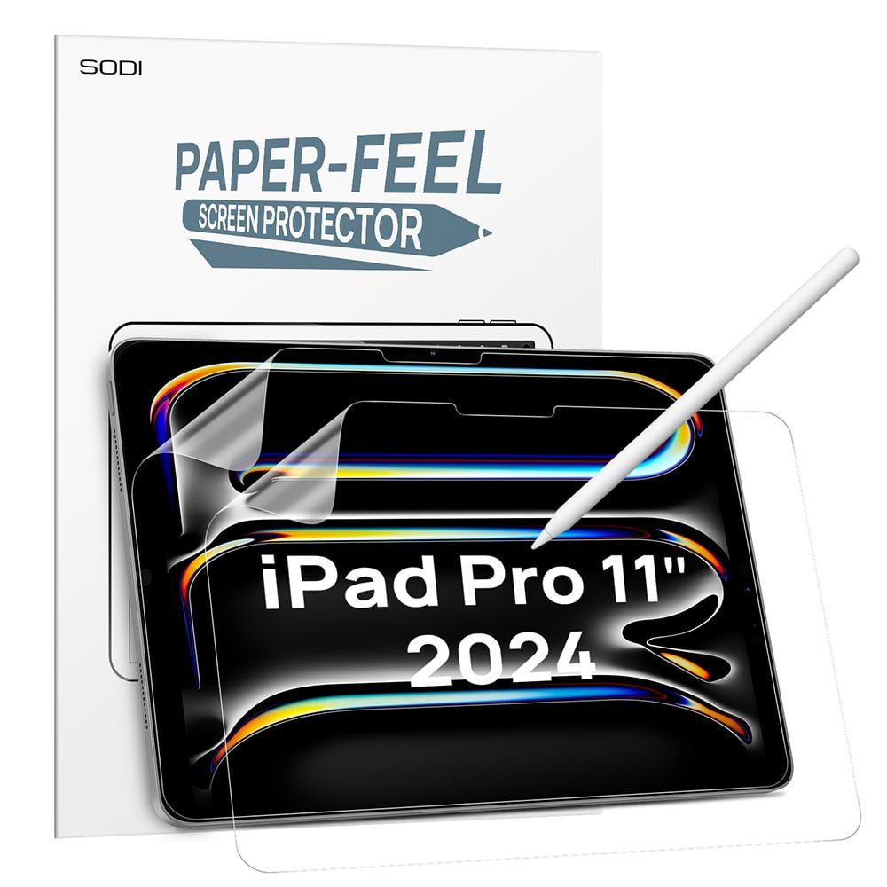 SODI SP05 2-Pack Paper-feel Screen Protector for iPad Pro 11' (5th Gen ...