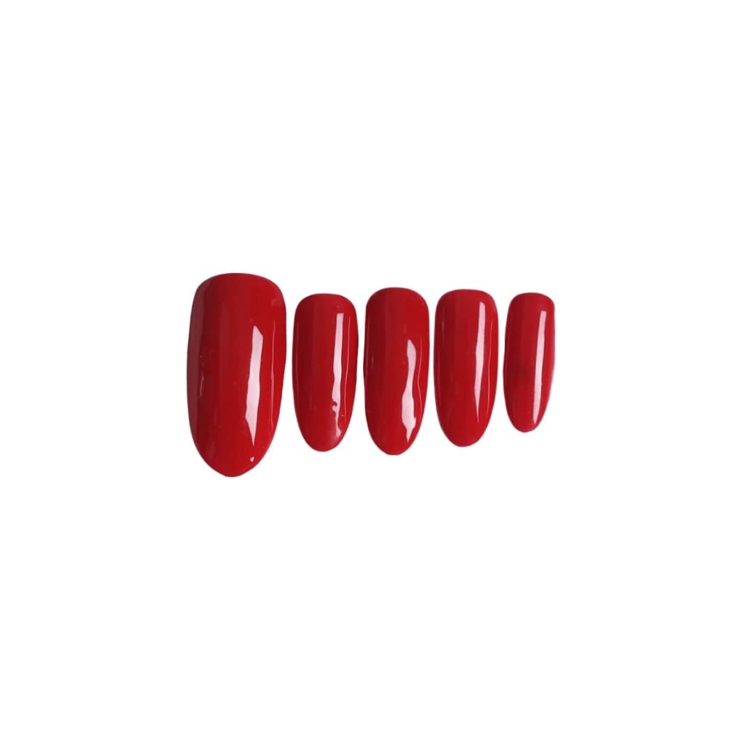 SOEZI Womens Rajjo red Reusable SOEZI Press On Nails Artificial False ...