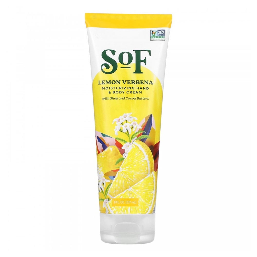 SOF Lemon Verbena Moisturizing Hand and Body Cream, 8 Oz.. - Walmart.com