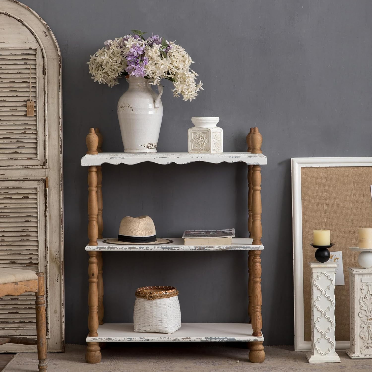 SOFE 3 Tier Wood Bookcase Shelf, Storage Racks and Shelving Unit ...