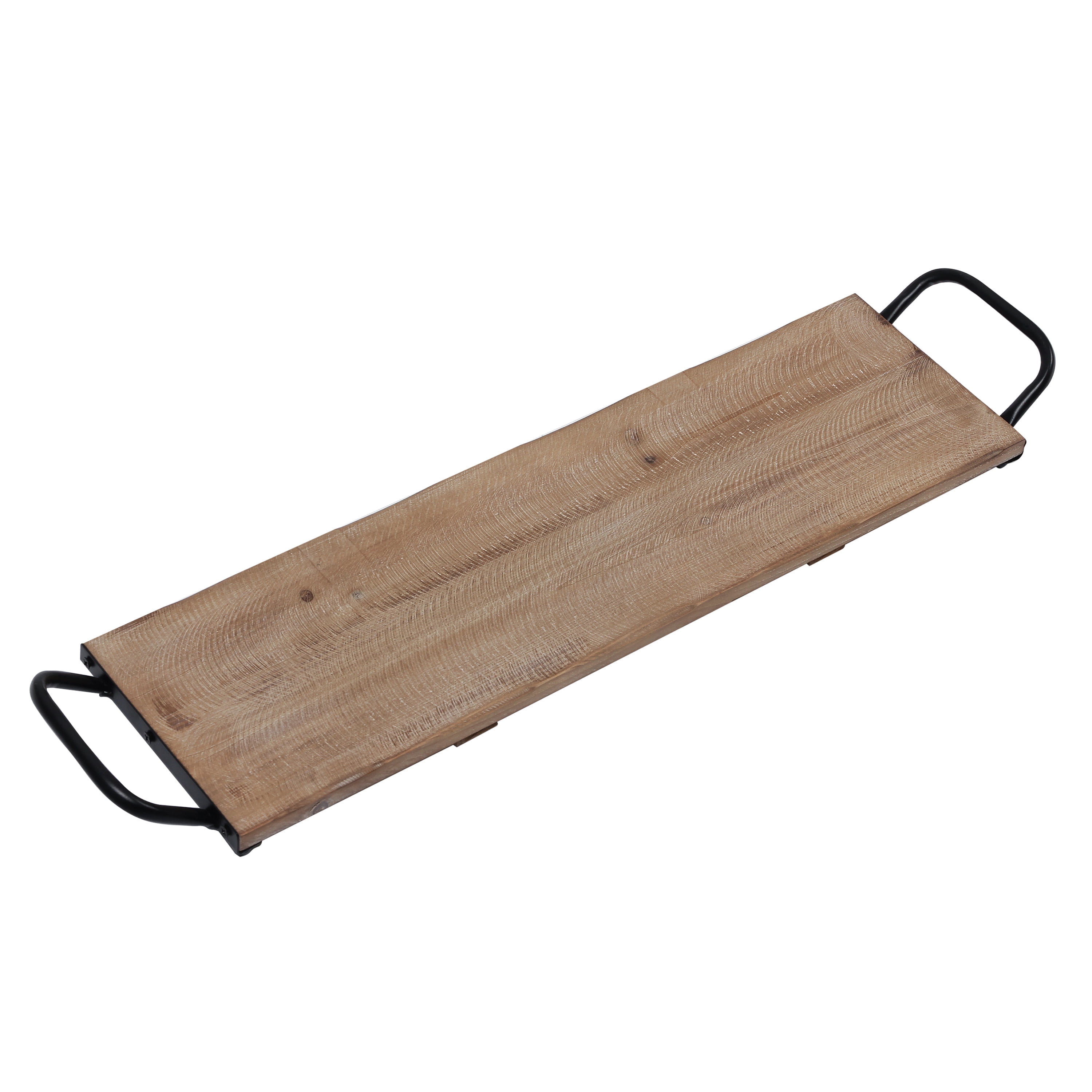 SOFE Long Narrow Tray for Table Centerpiece - Farmhouse Wood Serving ...