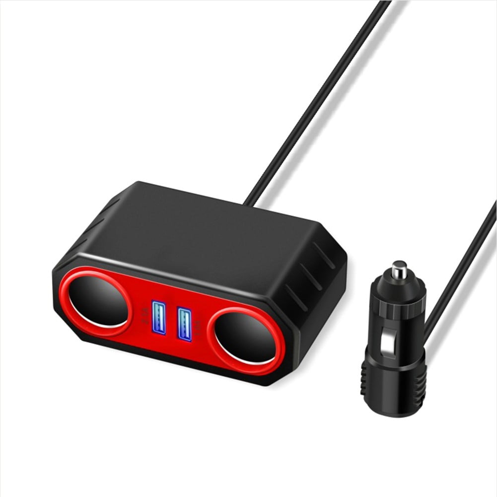 SOFEIYA 120W Car Socket Adapter 2 USB Car Charger 12V24V Fast Charging ...