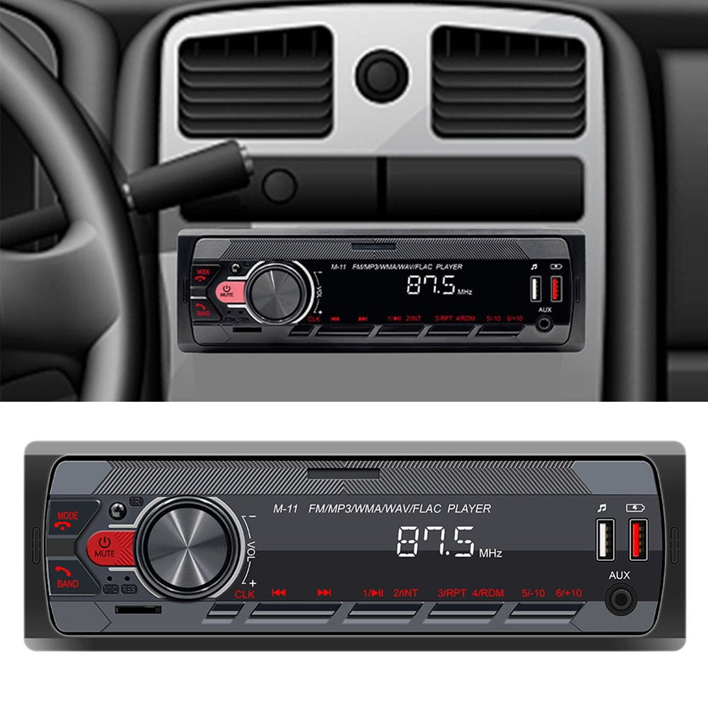 SOFEIYA 12V Car MP3 Player Audio In-Dash BT Hands-free FM Radio ...