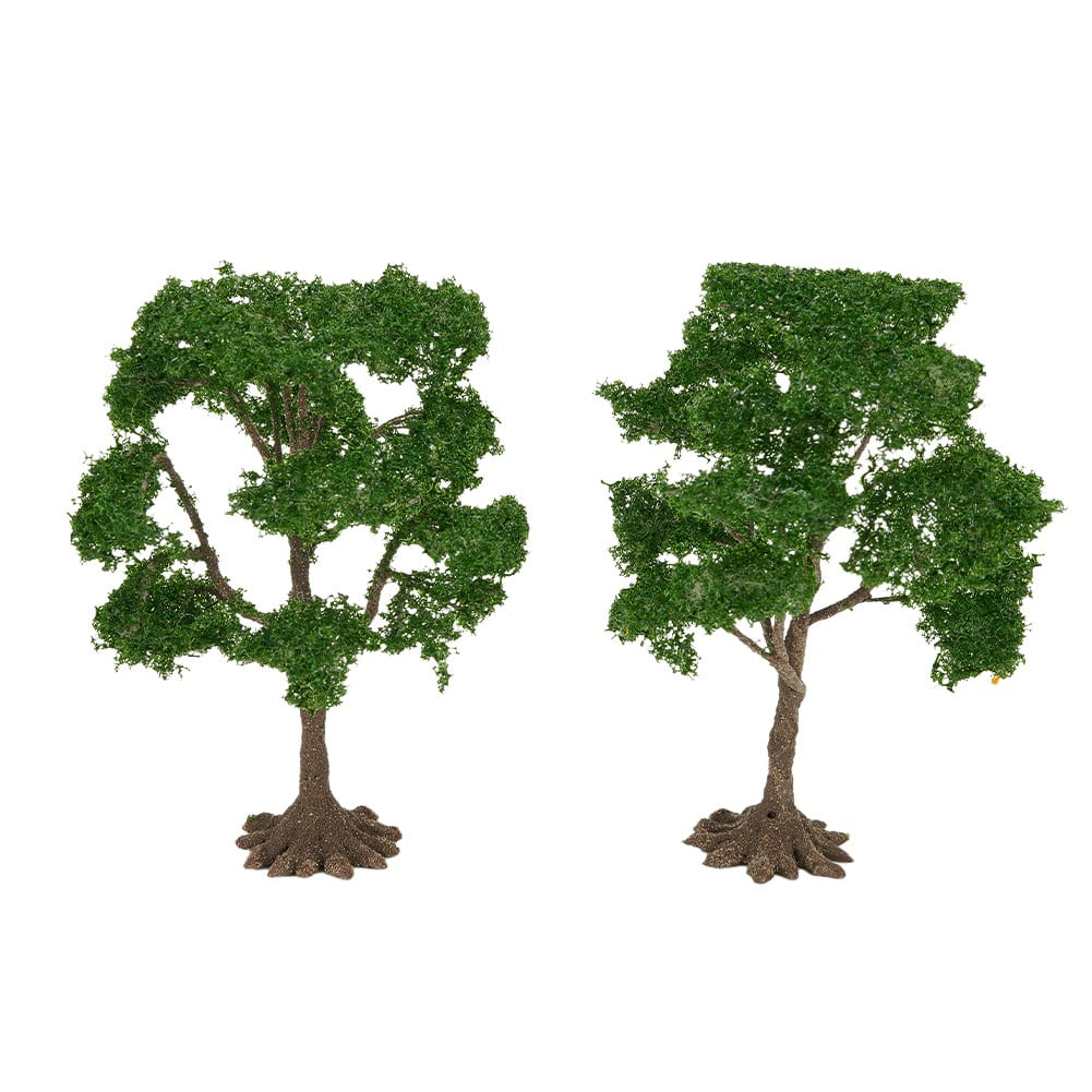 SOFEIYA 2pcs 10cm Mixed HO Scale Model Trees Train Park Railway Scenery ...