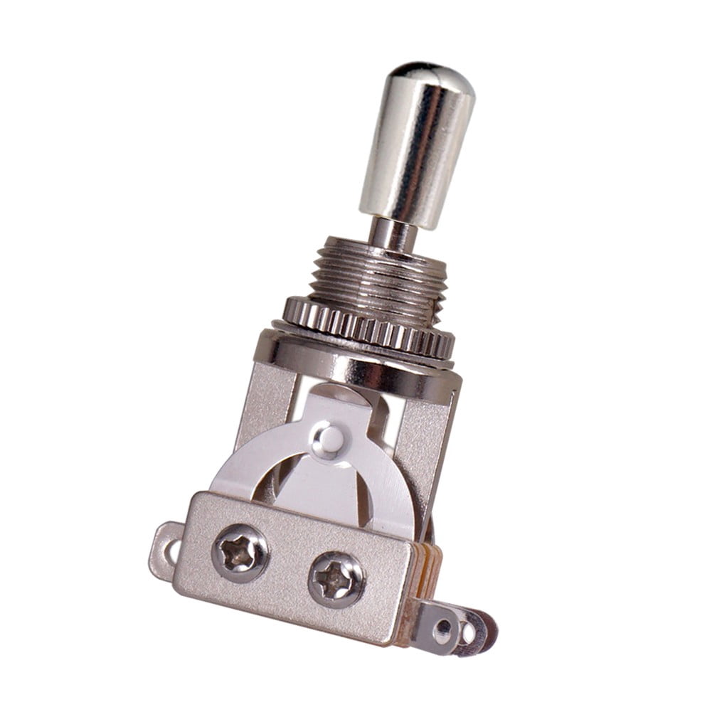 SOFEIYA 3 Way Guitar Switch Metal Tip Selector Toggle Knob for EPI LP Electric Guitars, Silver ...