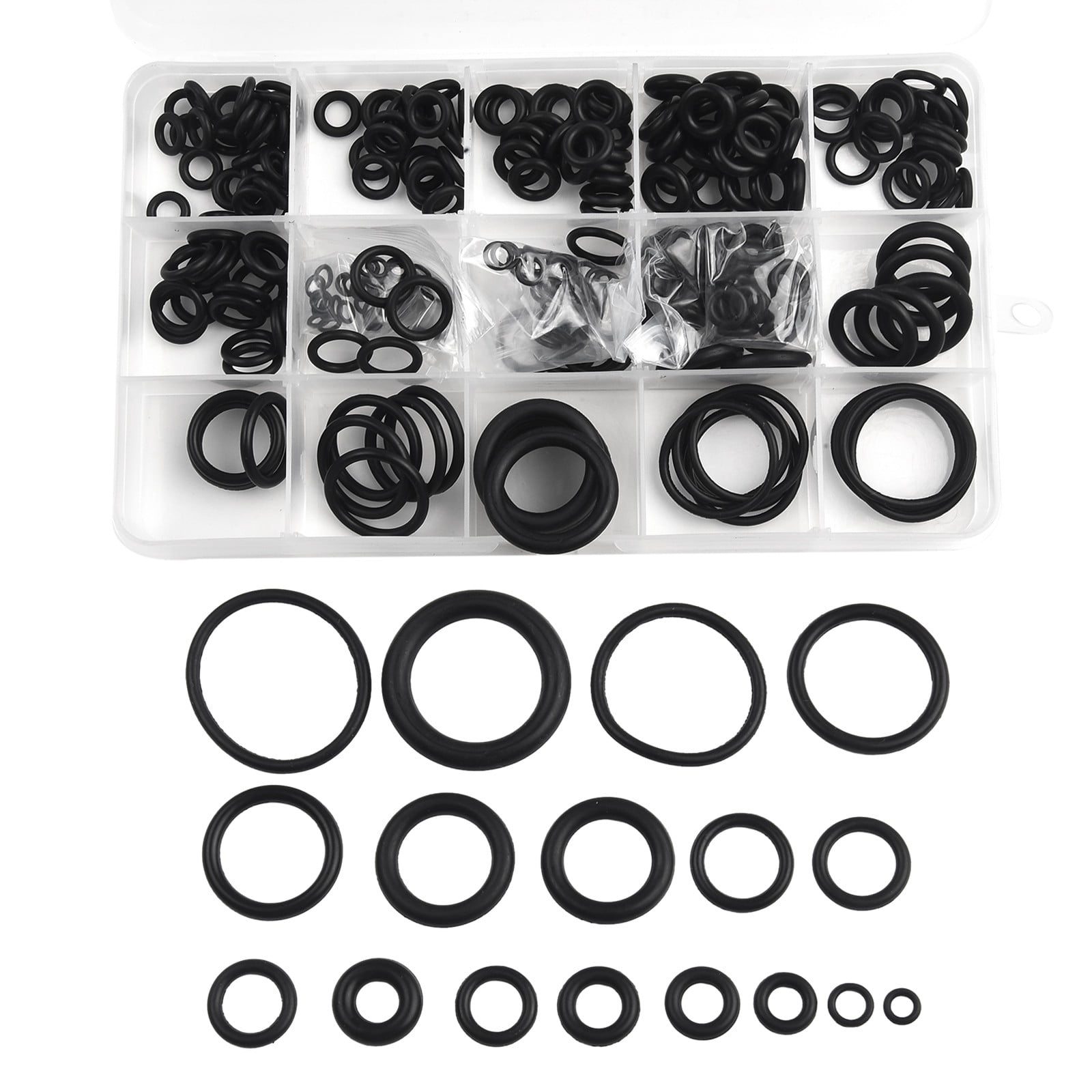 SOFEIYA 300× Rubber O-Ring Assortment Set Gasket Automotive Seal SAE ...