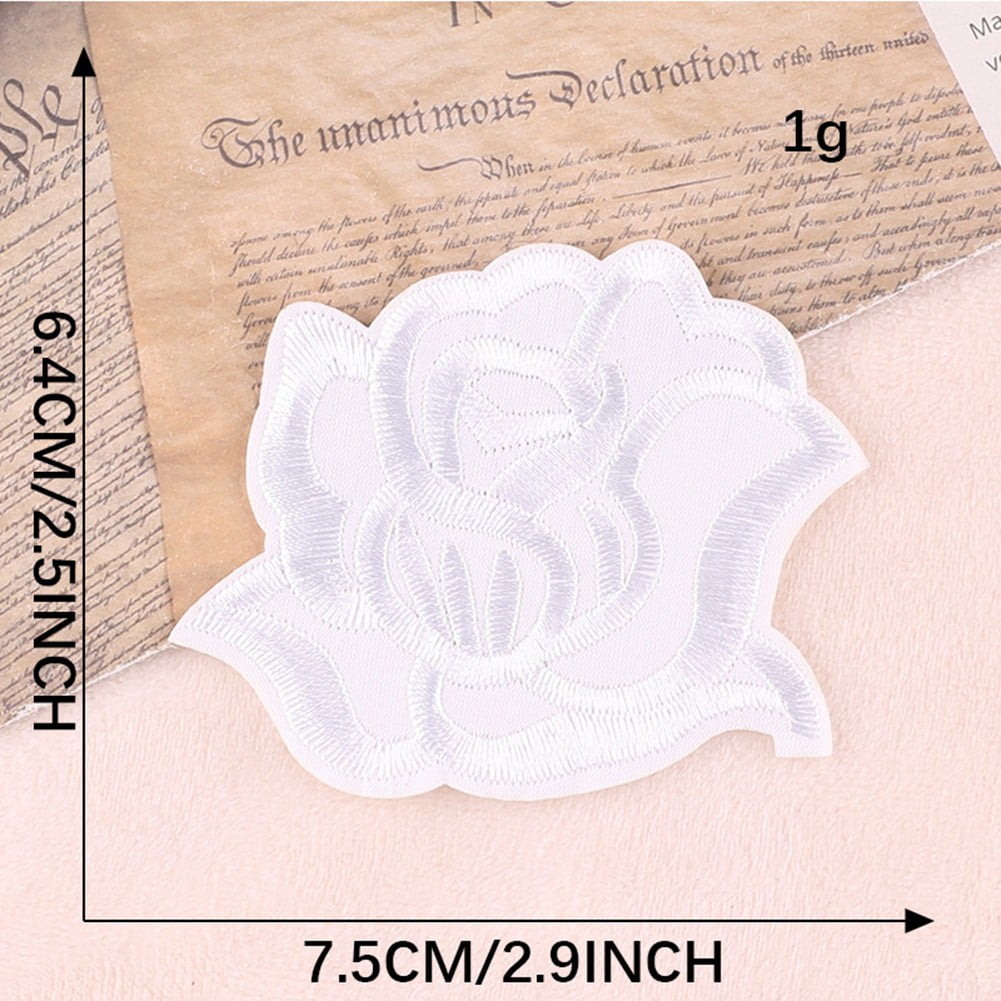 SOFEIYA 3pcs embroidered rose bed sheets clothing patches, clothing ...