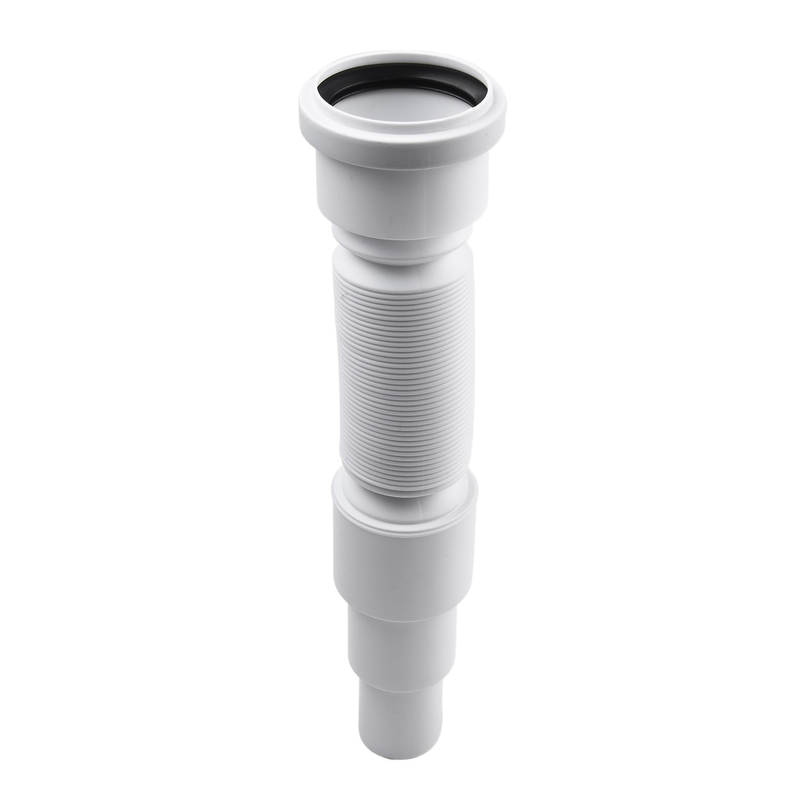 SOFEIYA 50mm 1M Extendable Shower Flexible Grey Waste Flush Pipe ...