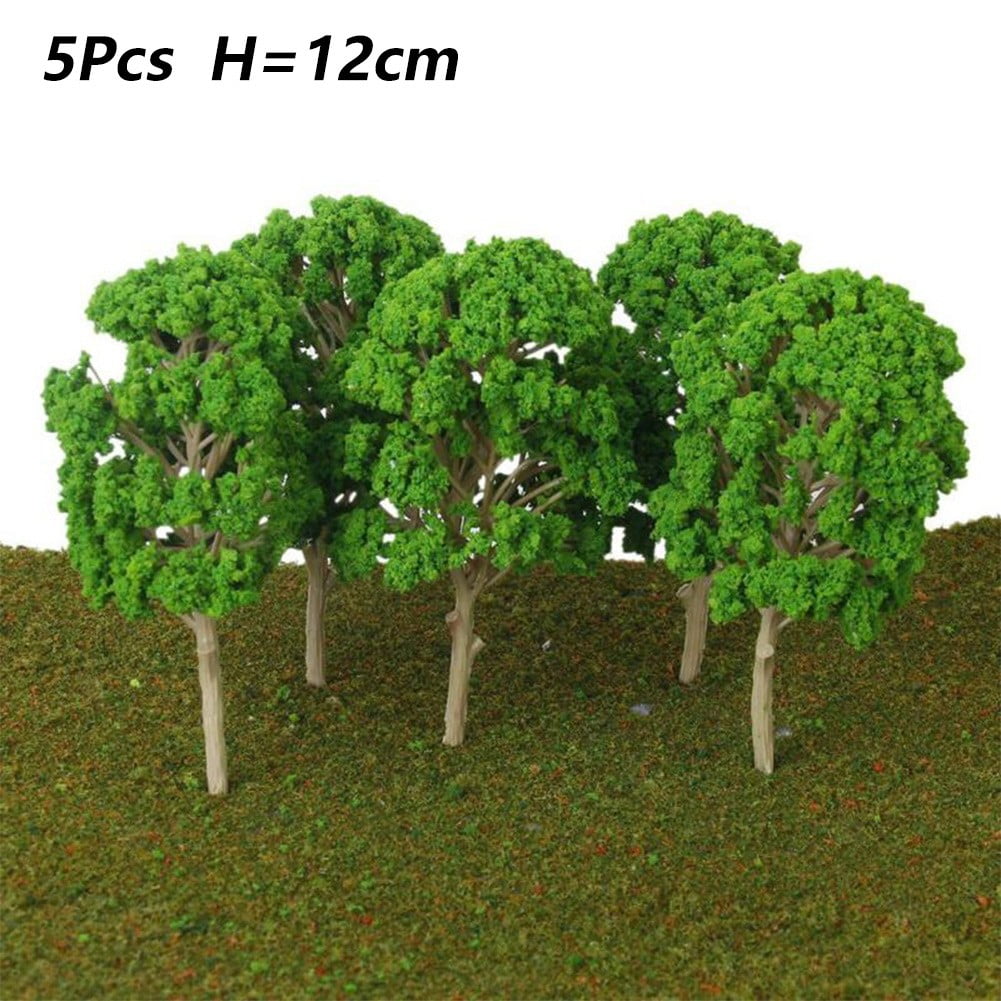 SOFEIYA 5Pcs Trees Model Trees Micro Landscape DIY HO OO Scale Decor ...