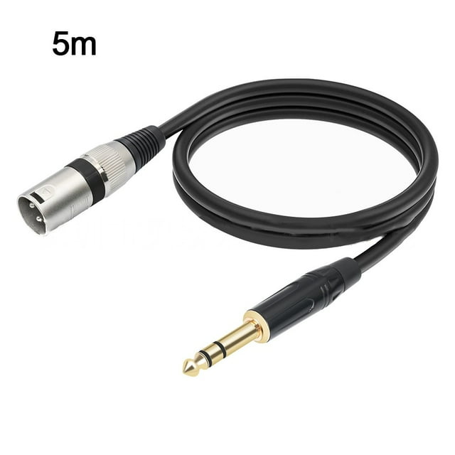 SOFEIYA 6.35mm 1/4 Inch TRS Male to XLR Male Audio Stereo Microphone Speaker Cable - Walmart.com