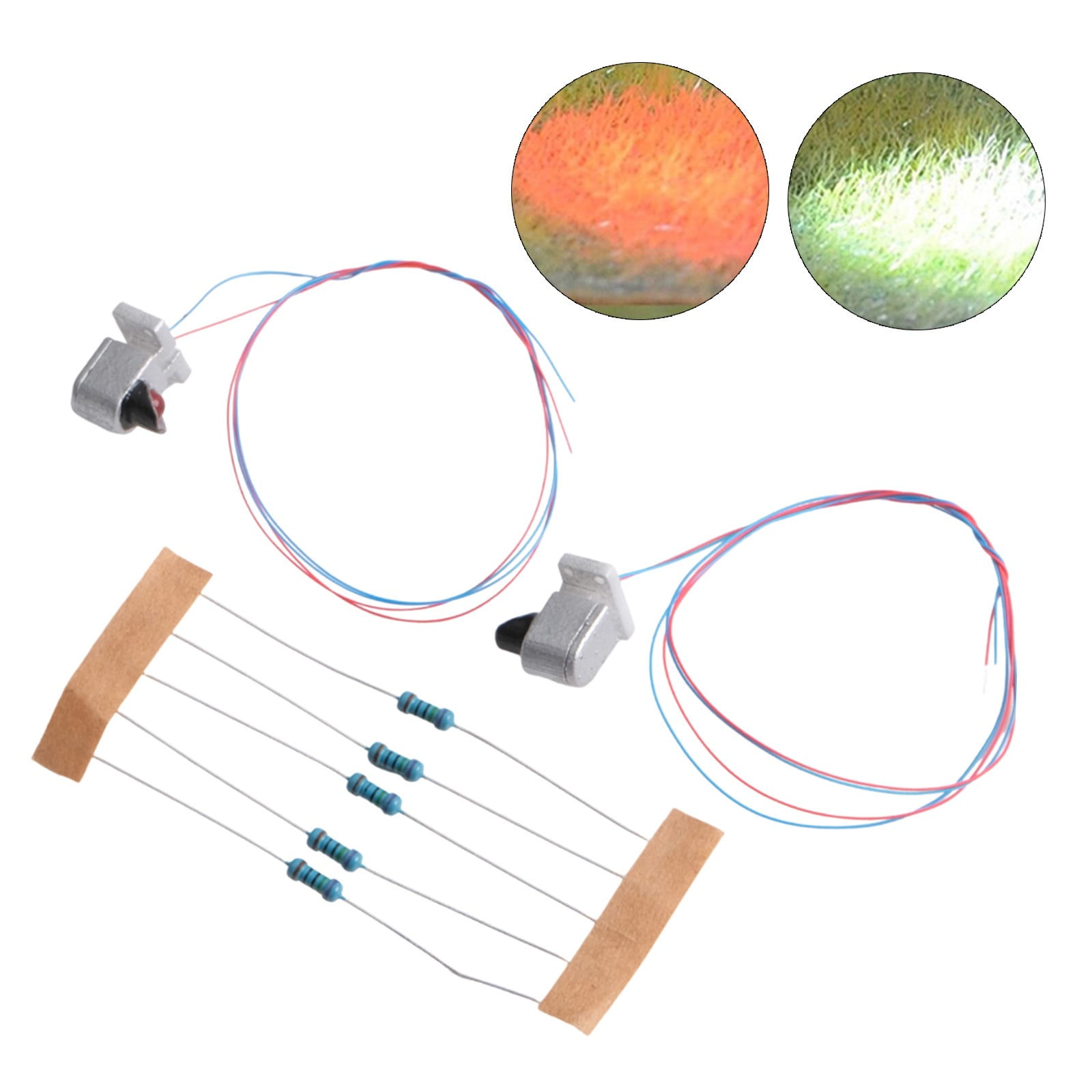 SOFEIYA 7pcs/set HO Scale Model Railroad Bi-color Dwarf Searchlight ...