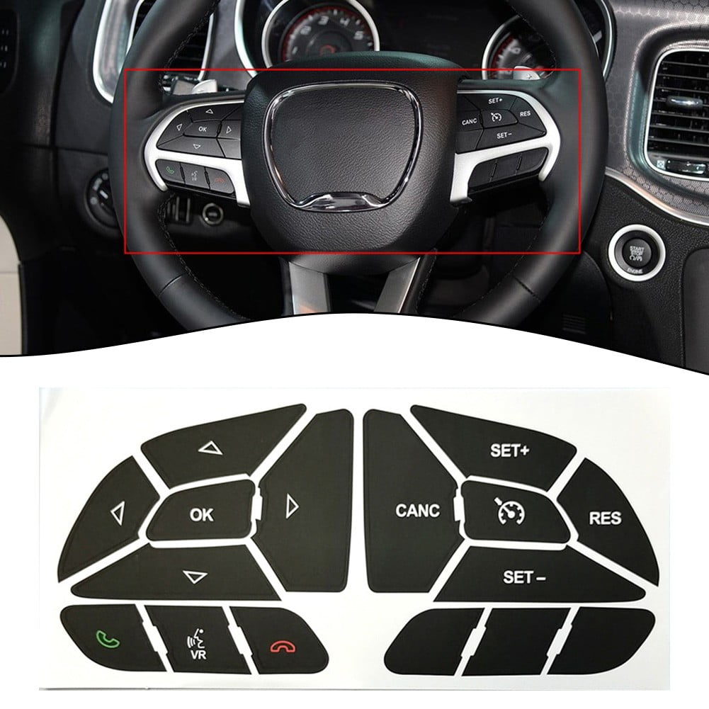SOFEIYA Car Button Stickers Button Repair Decals Interior Car Upgrade ...