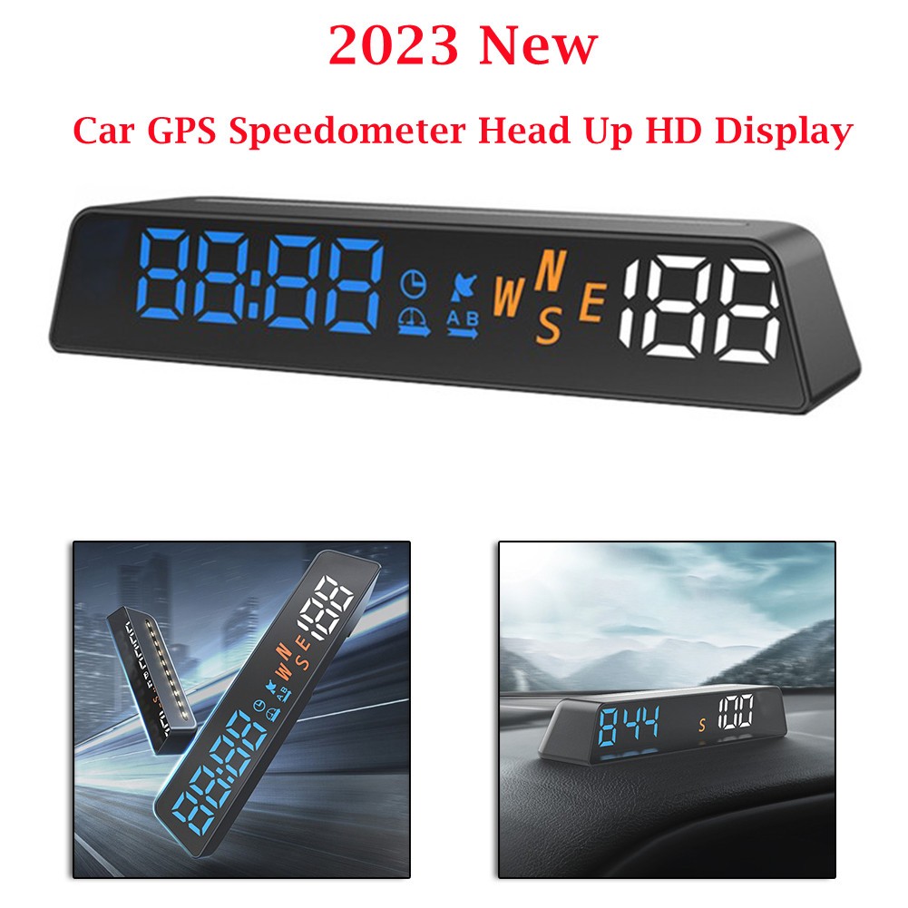 SOFEIYA Car HUD Digital GPS Speedometer Head Up HD Display LED ...