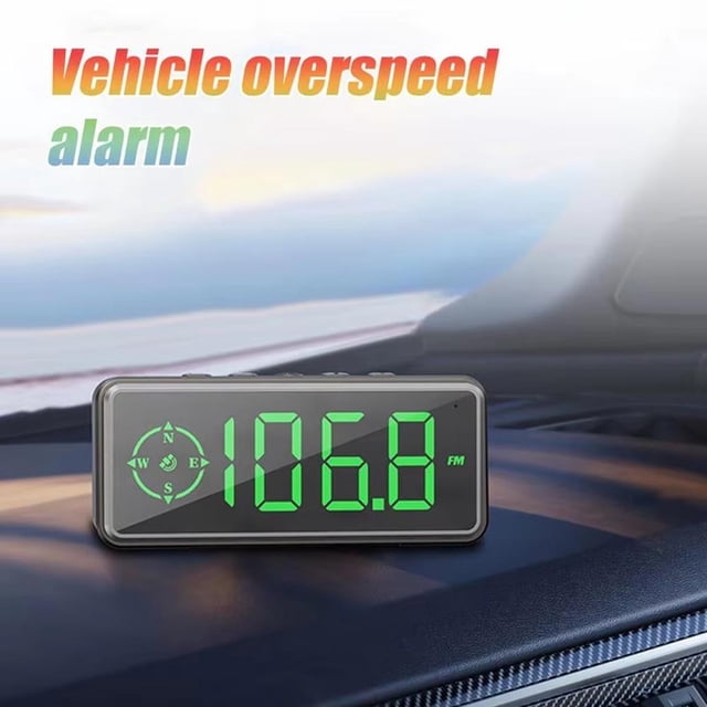 SOFEIYA Car for MPH Speed Meter Digital HUD GPS Speedometer KM/H OHead ...