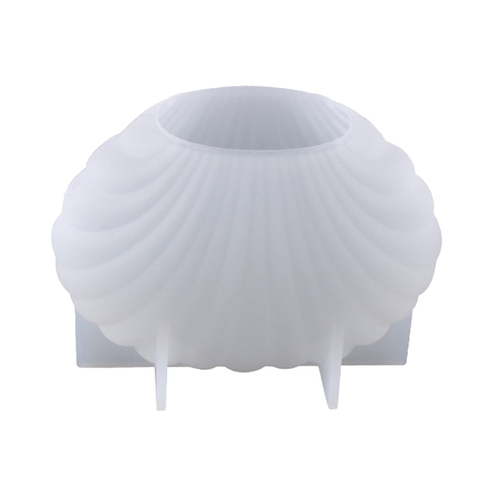 SOFEIYA DIY Glue Size Shell Candle Mould Scalloped Shell Silicone Mould ...
