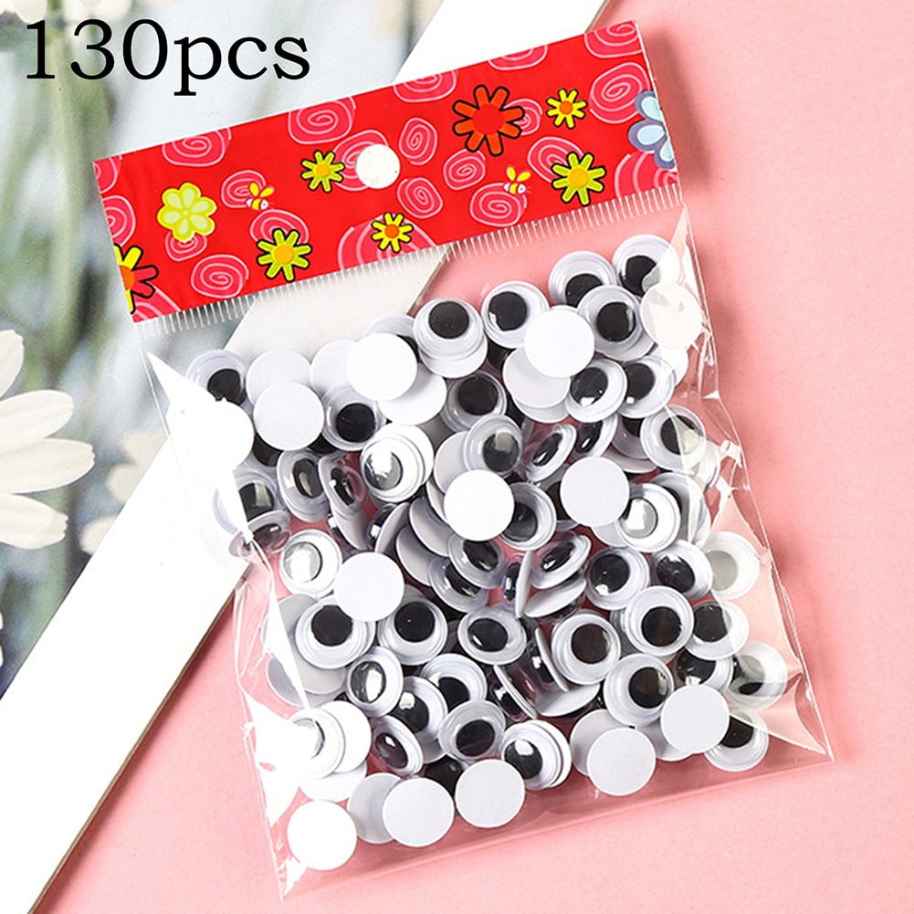 SOFEIYA DIY movable eye stickers black and white color doll eyes craft ...
