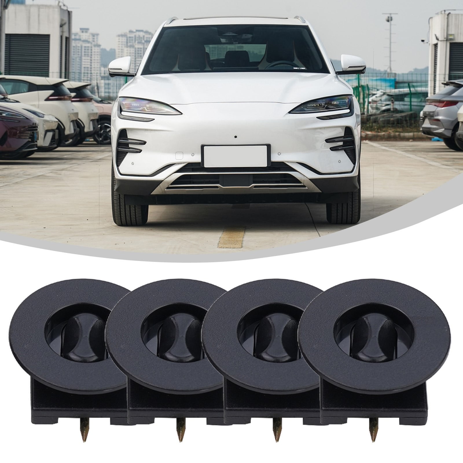 SOFEIYA Floor Fixing clips Mat PVC Black Car Carpet Fastener Fixing ...