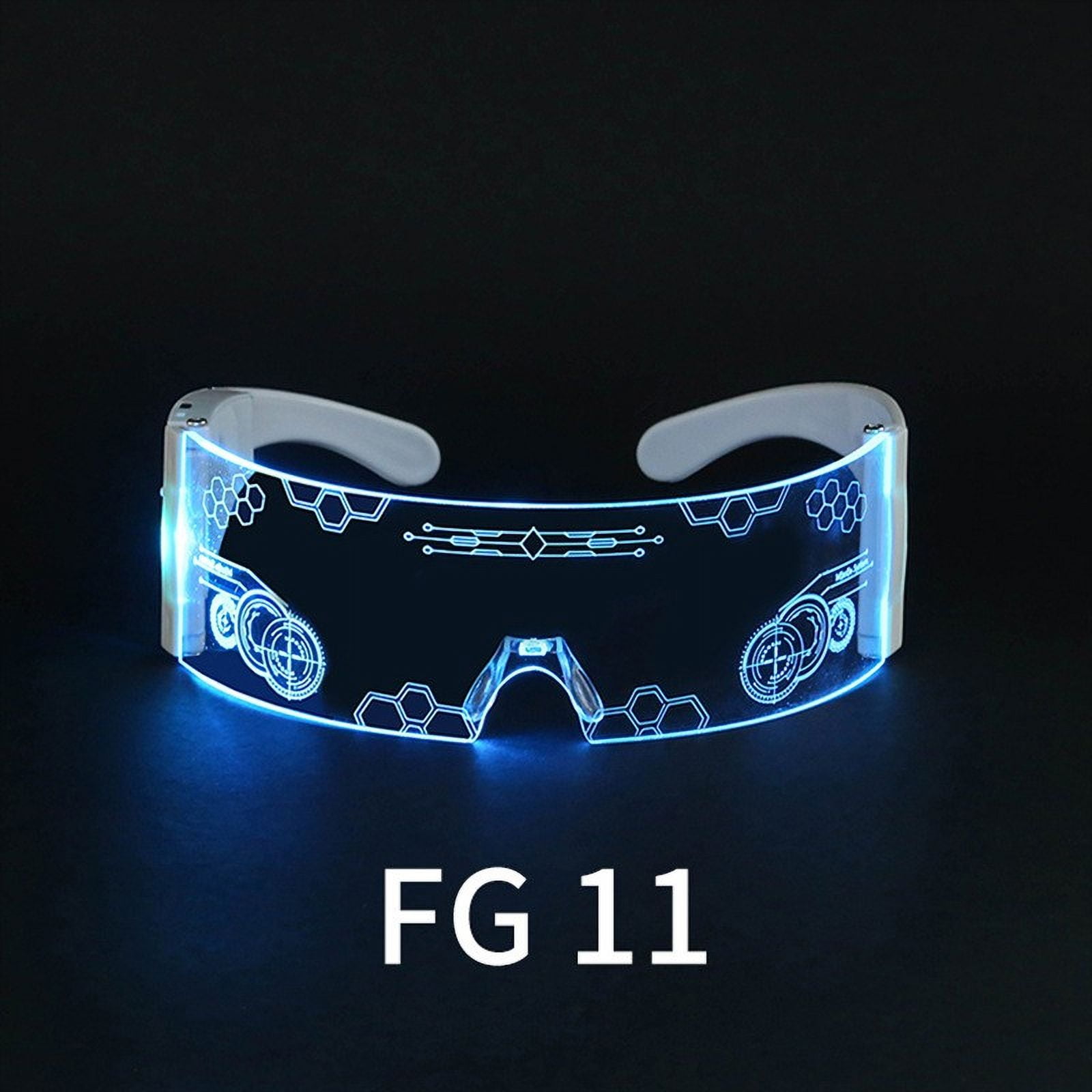 SOFEIYA Futuristic for Cyberpunk LED Glasses: Illuminate Your Space Costume in Style! - Walmart.com