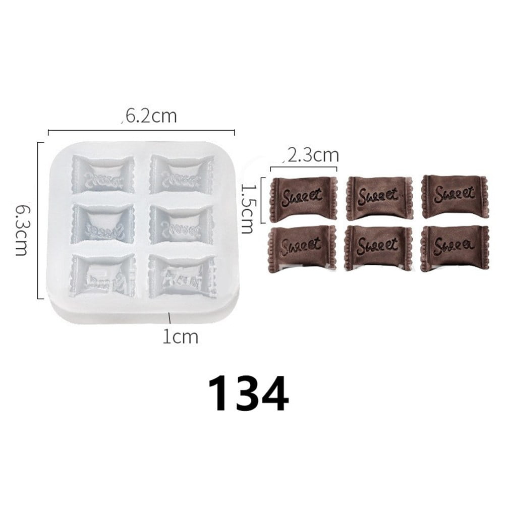 SOFEIYA Mini Silicone Waffle Wafer Cookie Candy Cake Decoration Tools ...