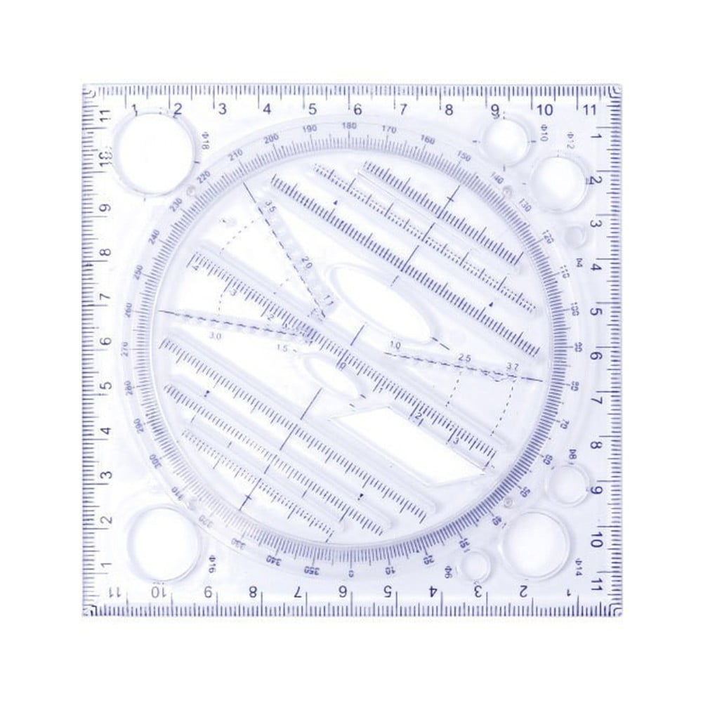 SOFEIYA Multifunctional Rotary Drawing Ruler Suitable For Various ...