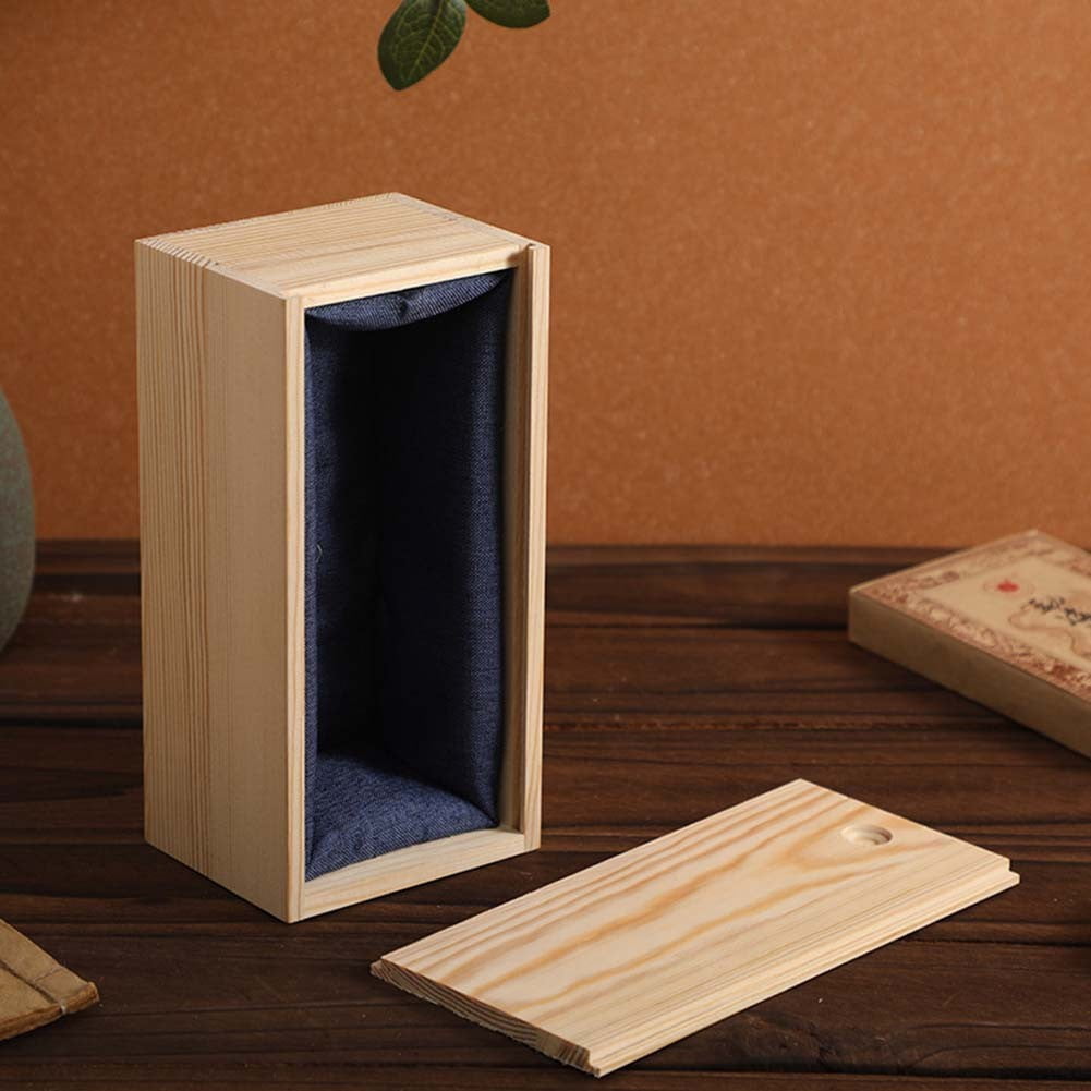 SOFEIYA Pine pull-out box sliding cover wooden box wooden storage box ...