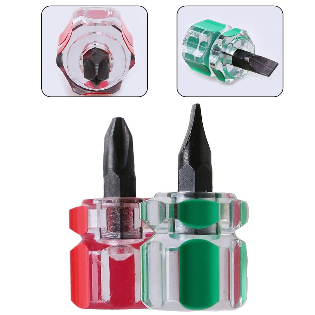 SOFEIYA Portable Short For Stubby Cross Screw for Phillips Slotted ...