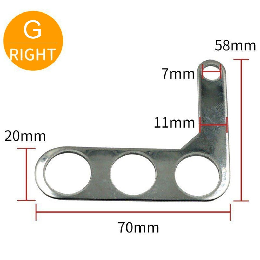 SOFEIYA Stainless Steel LED Motorcycle Switch Handlebar Tap Mirror 16MM ...