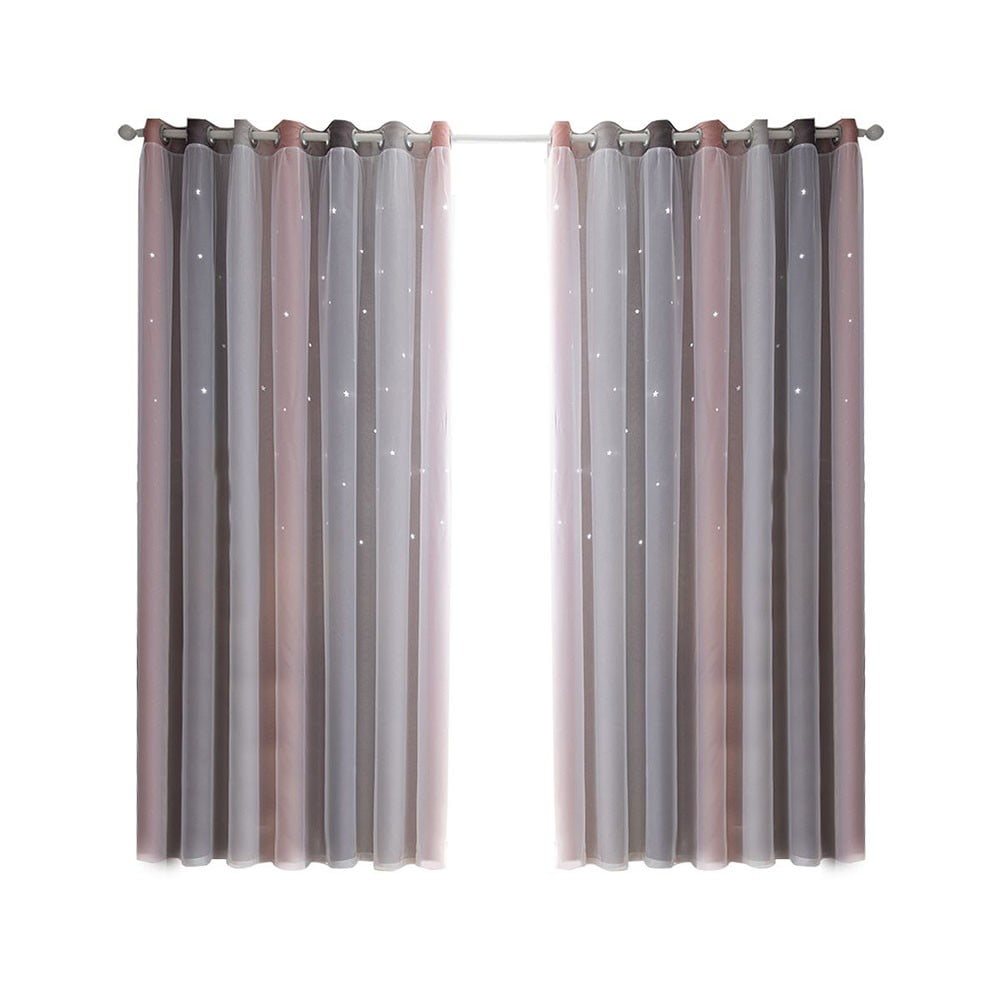 SOFEIYA Tulle Mesh Sheer Curtain Shutter Screening Yarn Voile Room Door ...