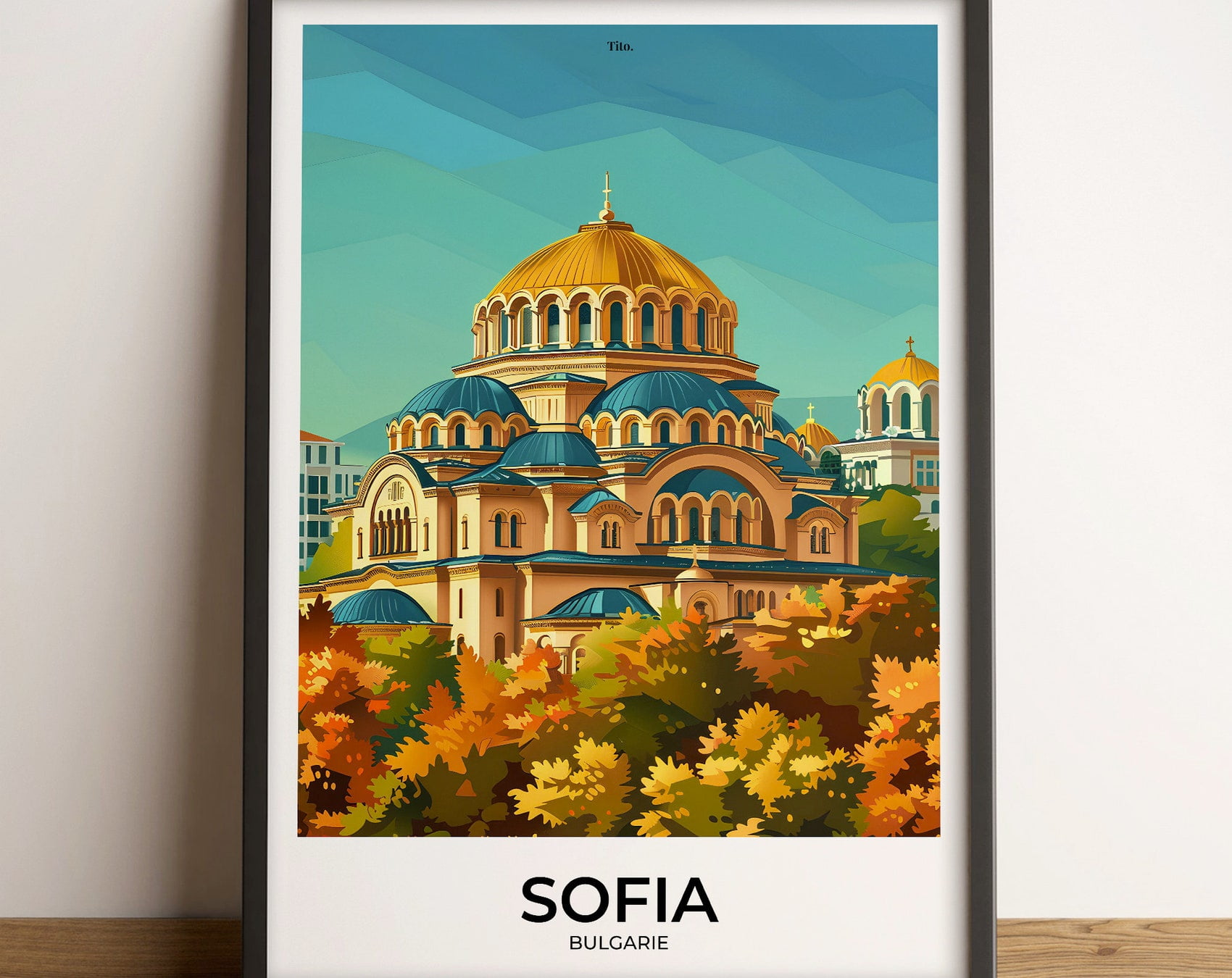 SOFIA poster · Sofia travel poster · Sofia art print · Sofia poster · Sofia in Bulgaria · izable ...