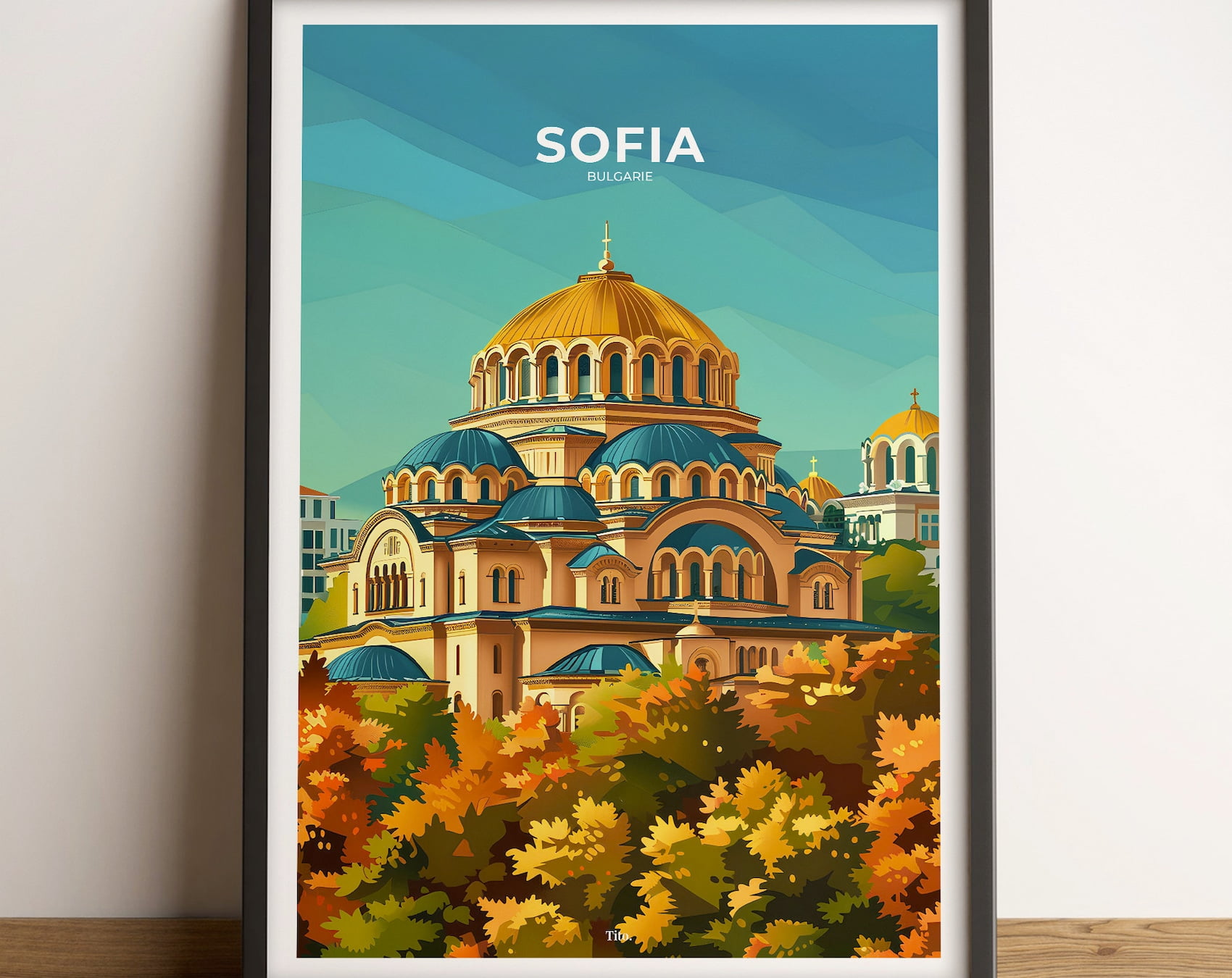 SOFIA poster · Sofia travel poster · Sofia art print · Sofia poster · Sofia in Bulgaria · izable ...