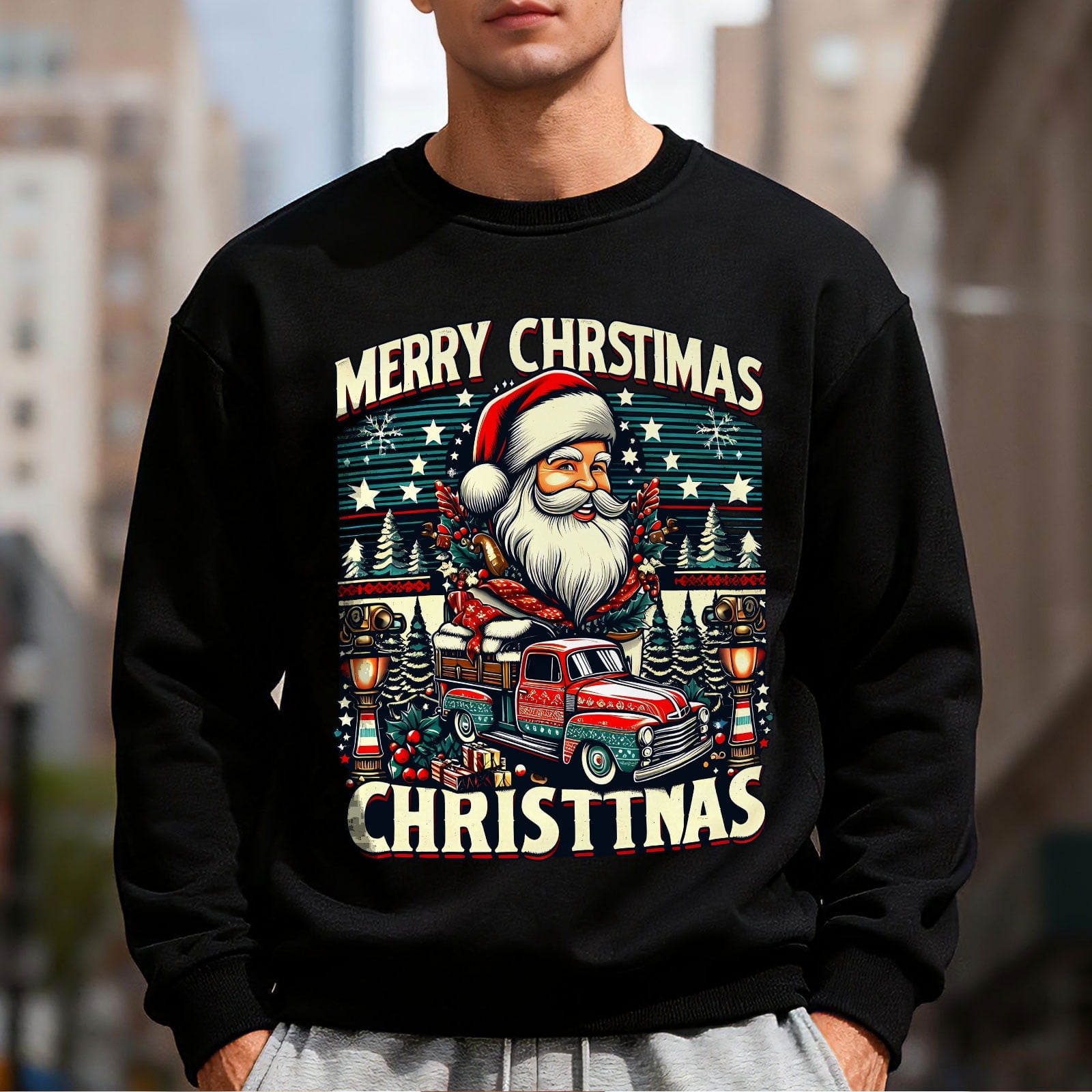 SOFIKAANMU Men's Pure Cotton Crew Neck Sweatshirt, Available In Various ...