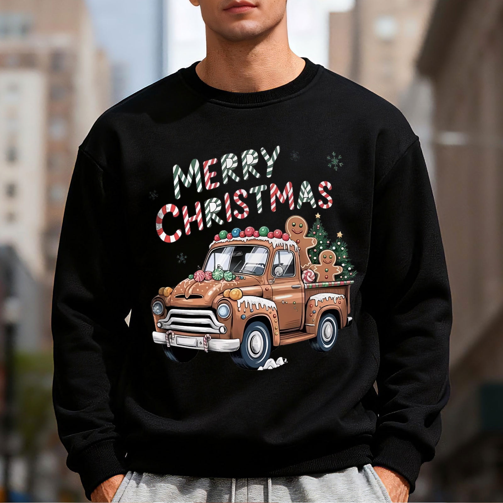 SOFIKAANMU Men's Pure Cotton Crew Neck Sweatshirt, Available In Various ...