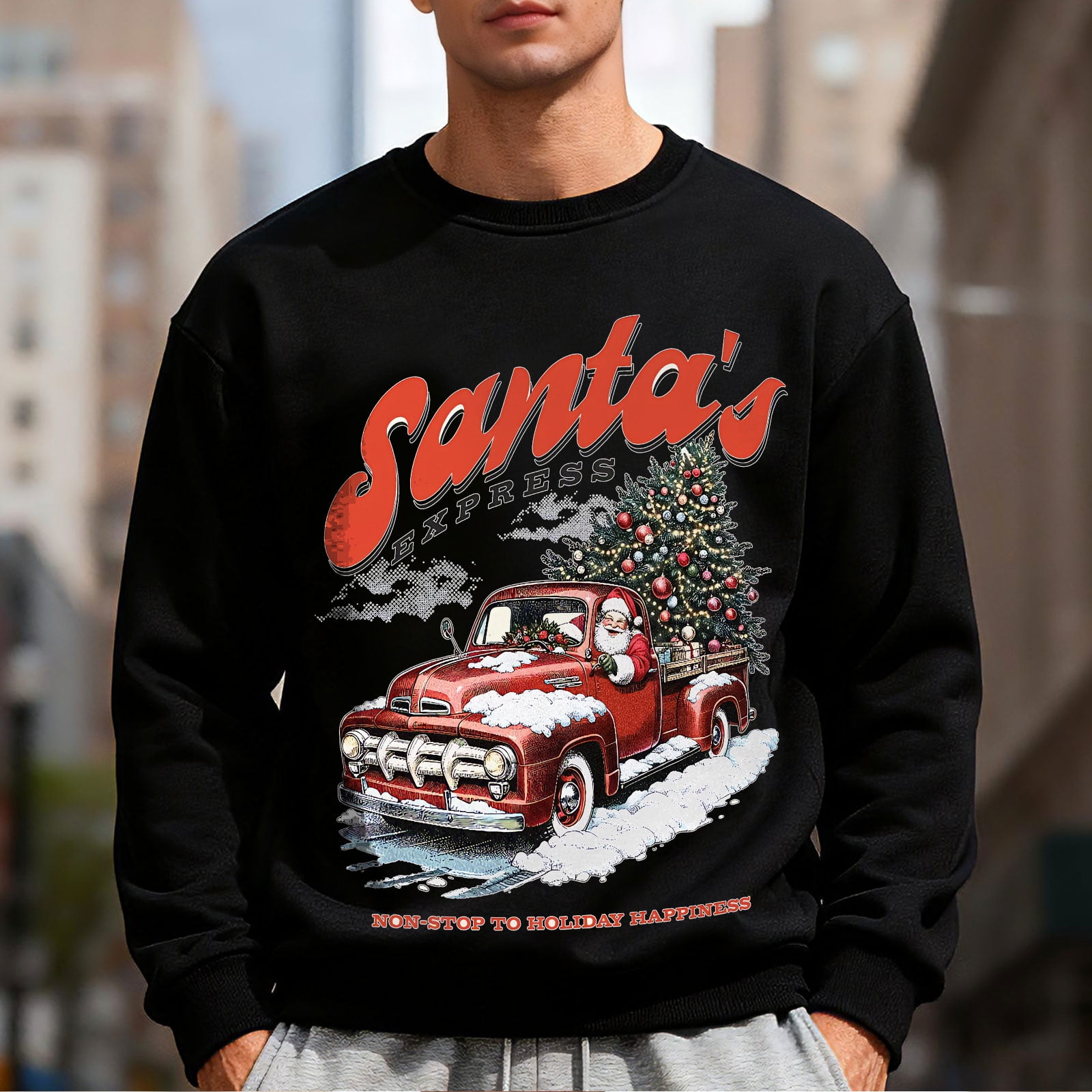 SOFIKAANMU Men's Pure Cotton Crew Neck Sweatshirt, Available In Various ...